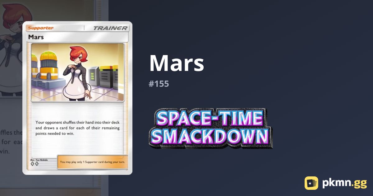 Mars 155 Space-Time Smackdown | pkmn.gg