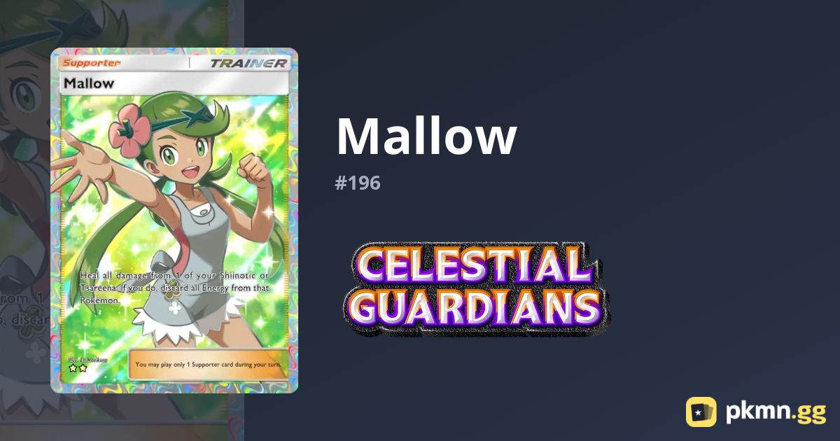 Mallow 196 Celestial Guardians | pkmn.gg