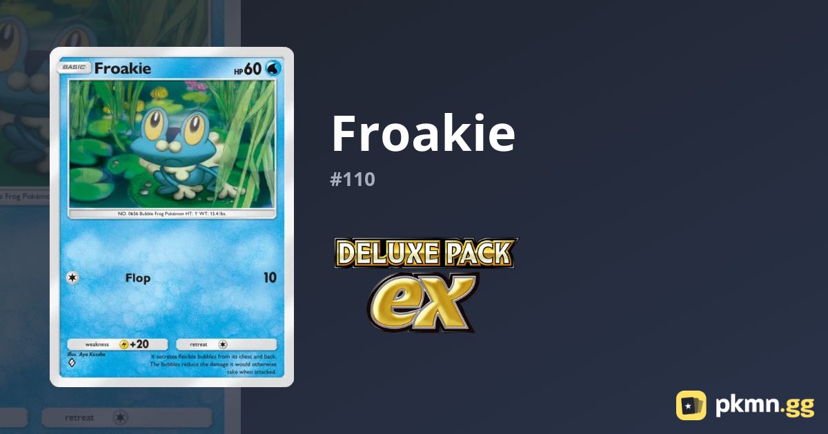 Froakie 110 Deluxe Pack ex | pkmn.gg