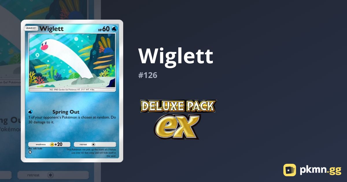 Wiglett 126 Deluxe Pack ex | pkmn.gg