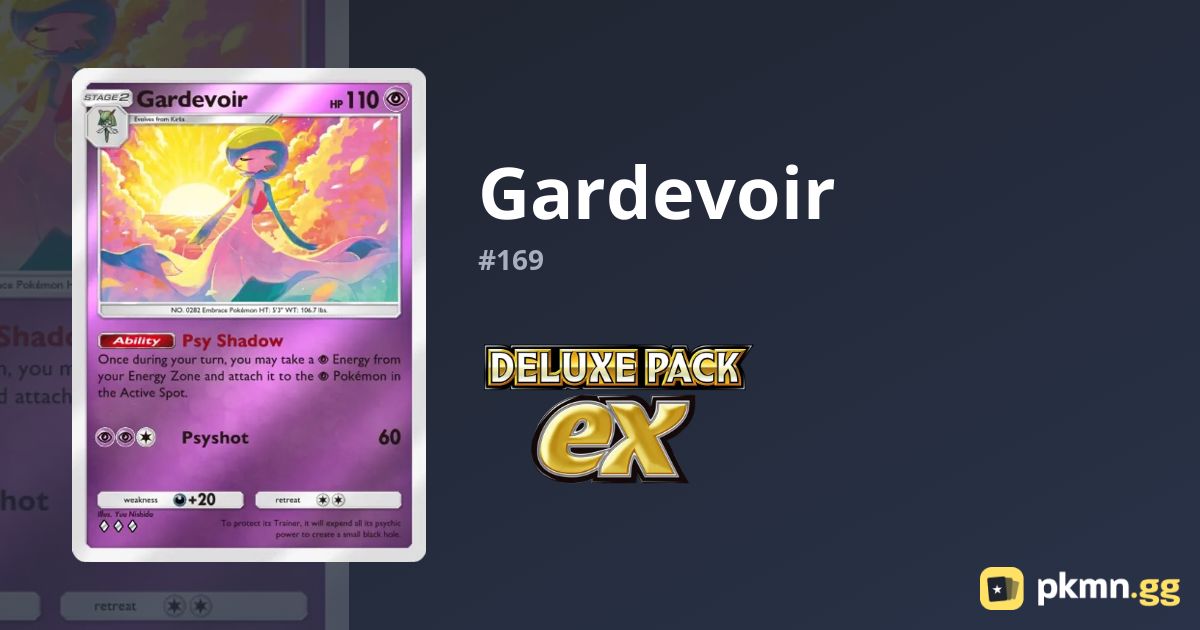 Gardevoir 169 Deluxe Pack ex | pkmn.gg