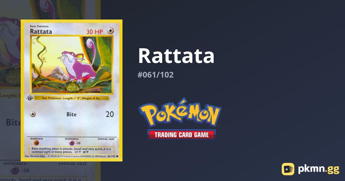 Rattata #061/102 Base | pkmn.gg