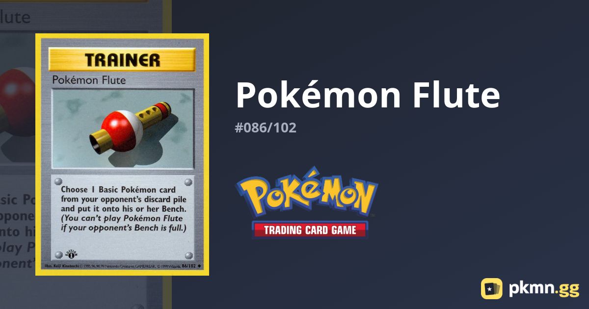Pokémon Flute #086/102 Base | pkmn.gg