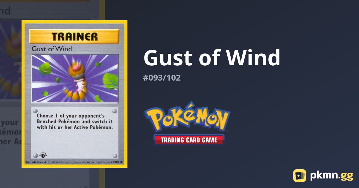 Gust of Wind #093/102 Base | pkmn.gg