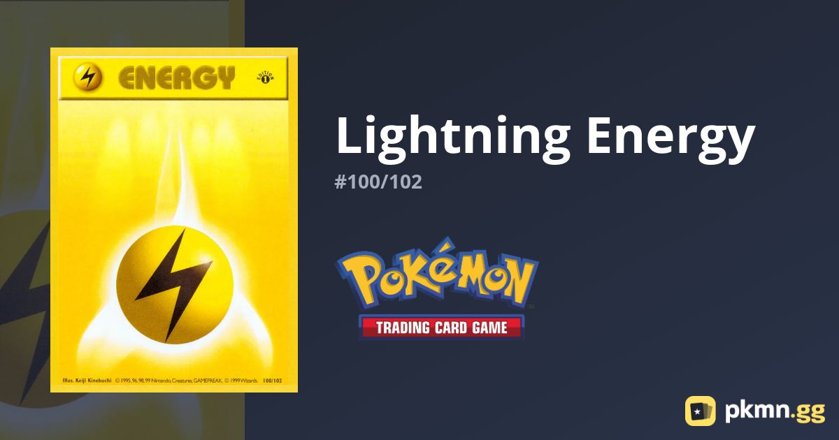 Lightning Energy #100/102 Base | pkmn.gg