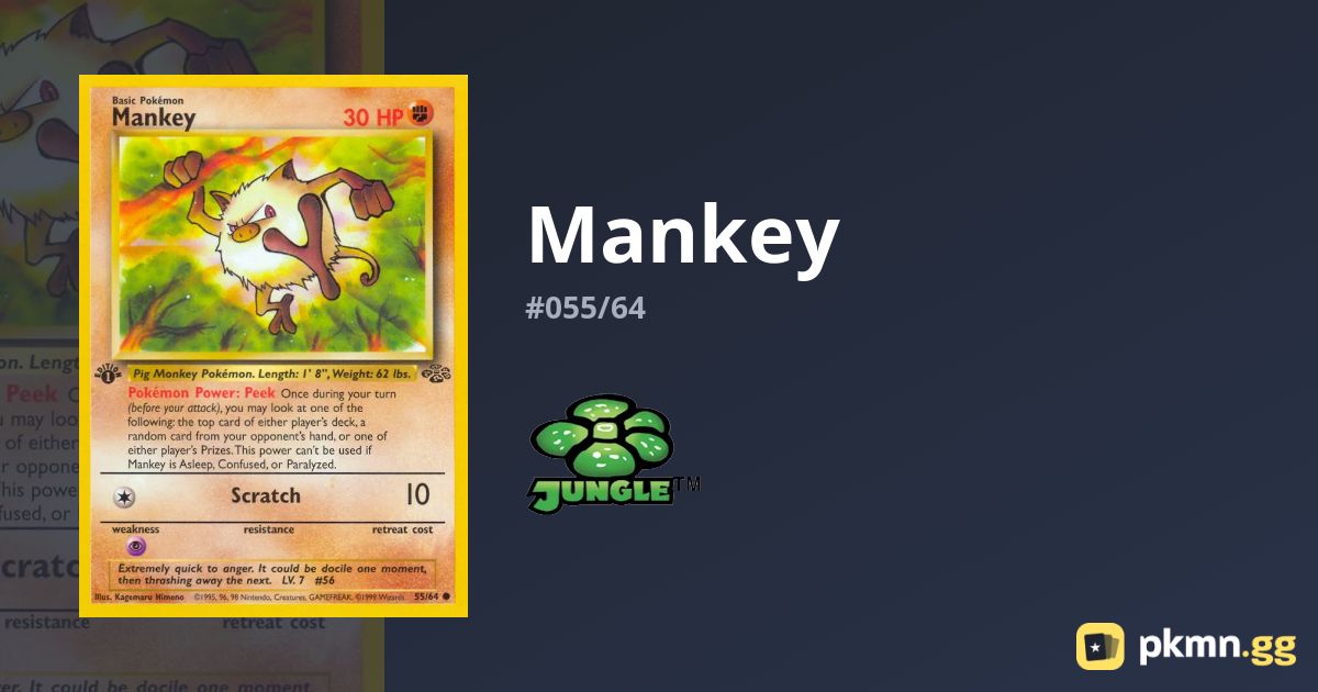 Mankey #055/64 Jungle | pkmn.gg