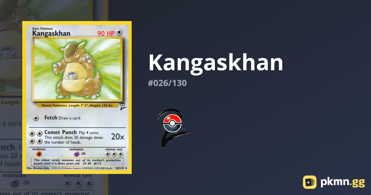 Kangaskhan #026/130 Base Set 2 | pkmn.gg