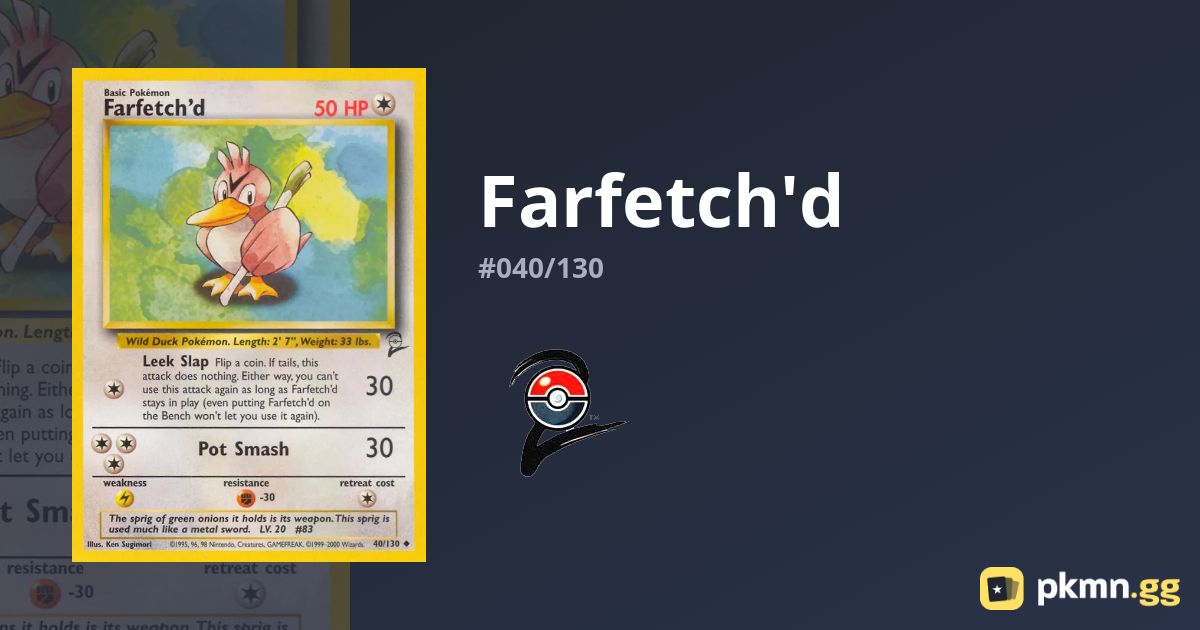 Farfetch'd #040/130 Base Set 2 | pkmn.gg