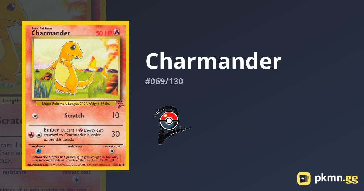 Charmander #069/130 Base Set 2 | pkmn.gg