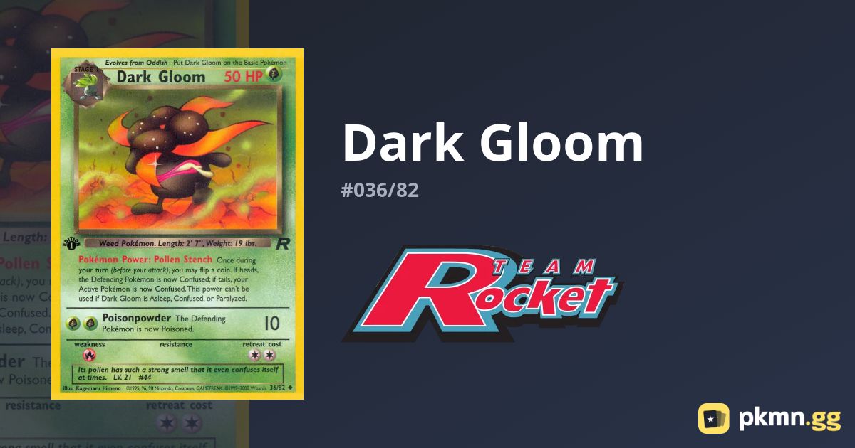 Dark Gloom #036/82 Team Rocket | pkmn.gg