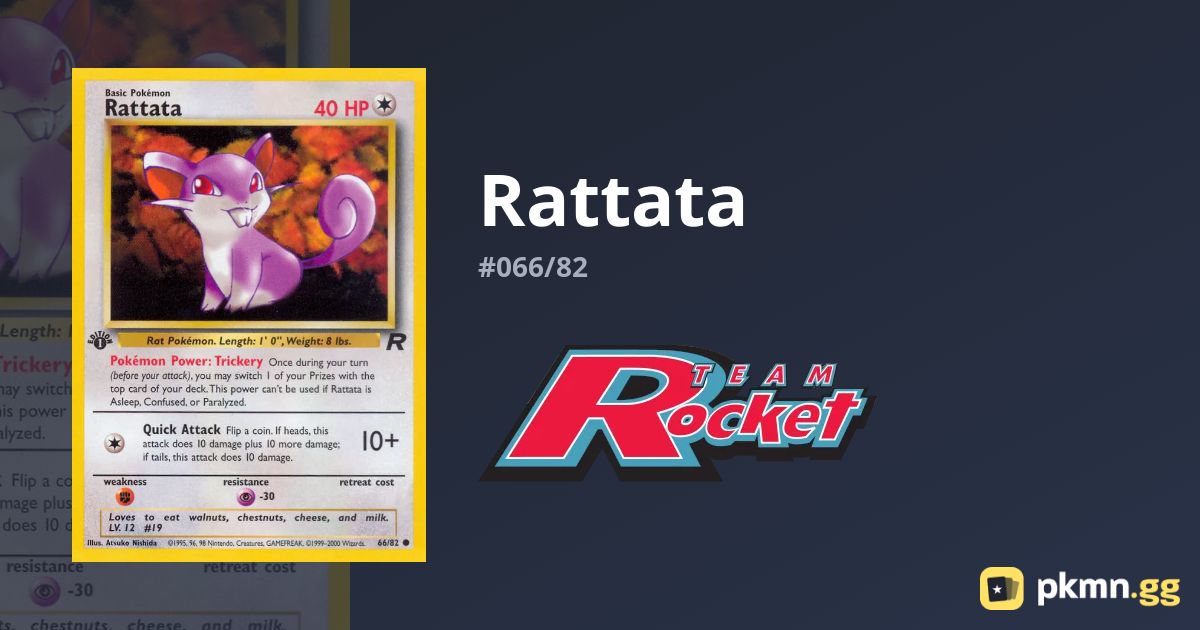 Rattata #066/82 Team Rocket | pkmn.gg