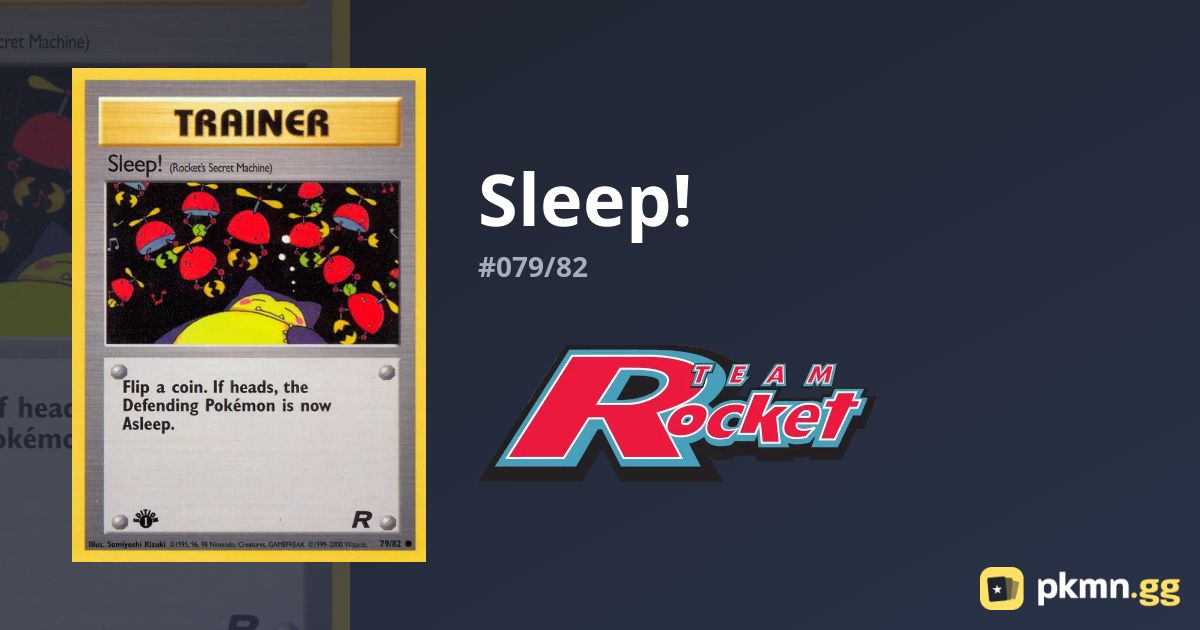Sleep! #079/82 Team Rocket | pkmn.gg