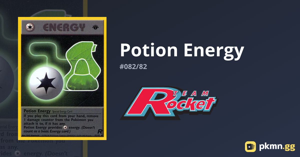 Potion Energy #082/82 Team Rocket | pkmn.gg