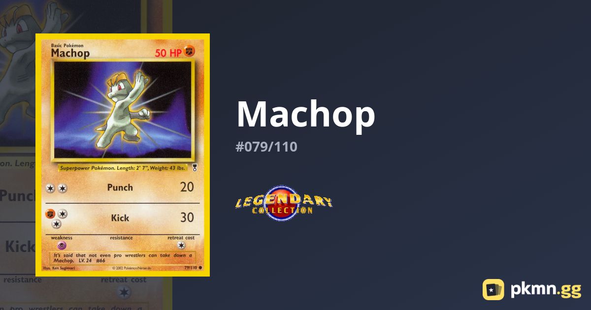 Machop #079/110 Legendary Collection | pkmn.gg