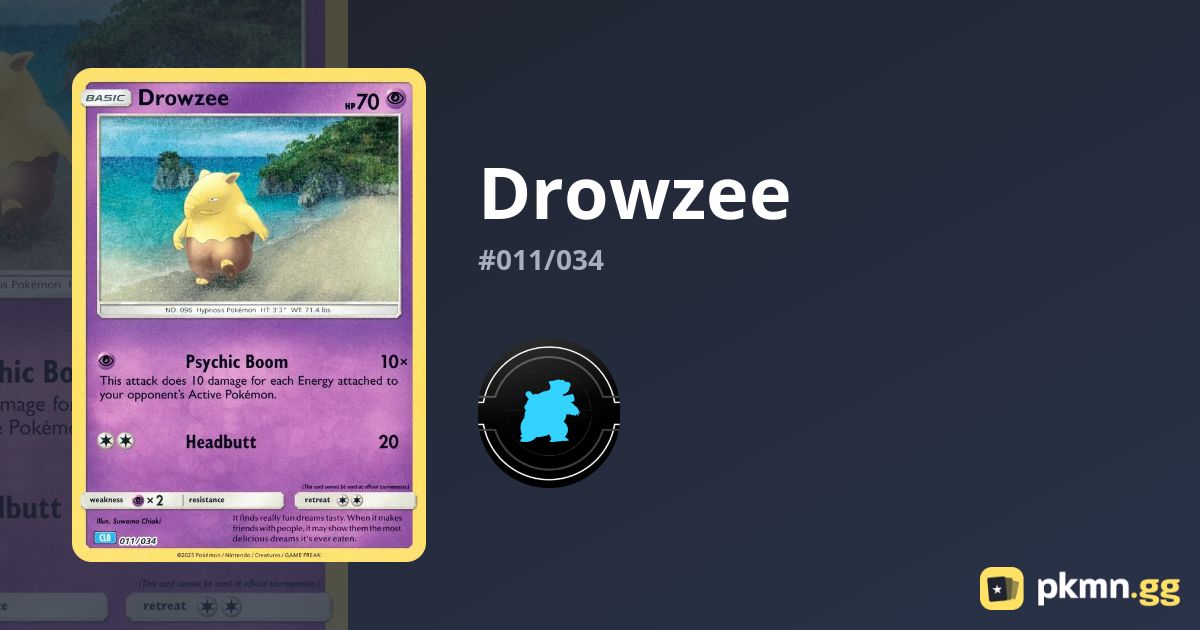 Drowzee #011/034 Pokémon TCG Classic - Blastoise | pkmn.gg