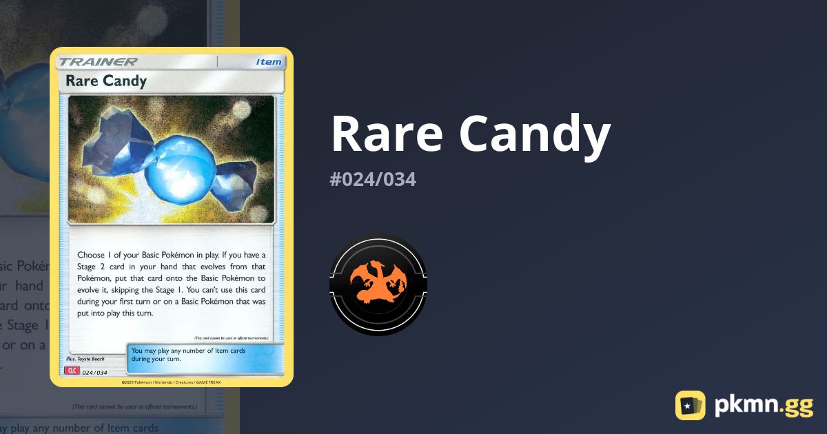 Rare Candy #024/034 Pokémon TCG Classic - Charizard | pkmn.gg