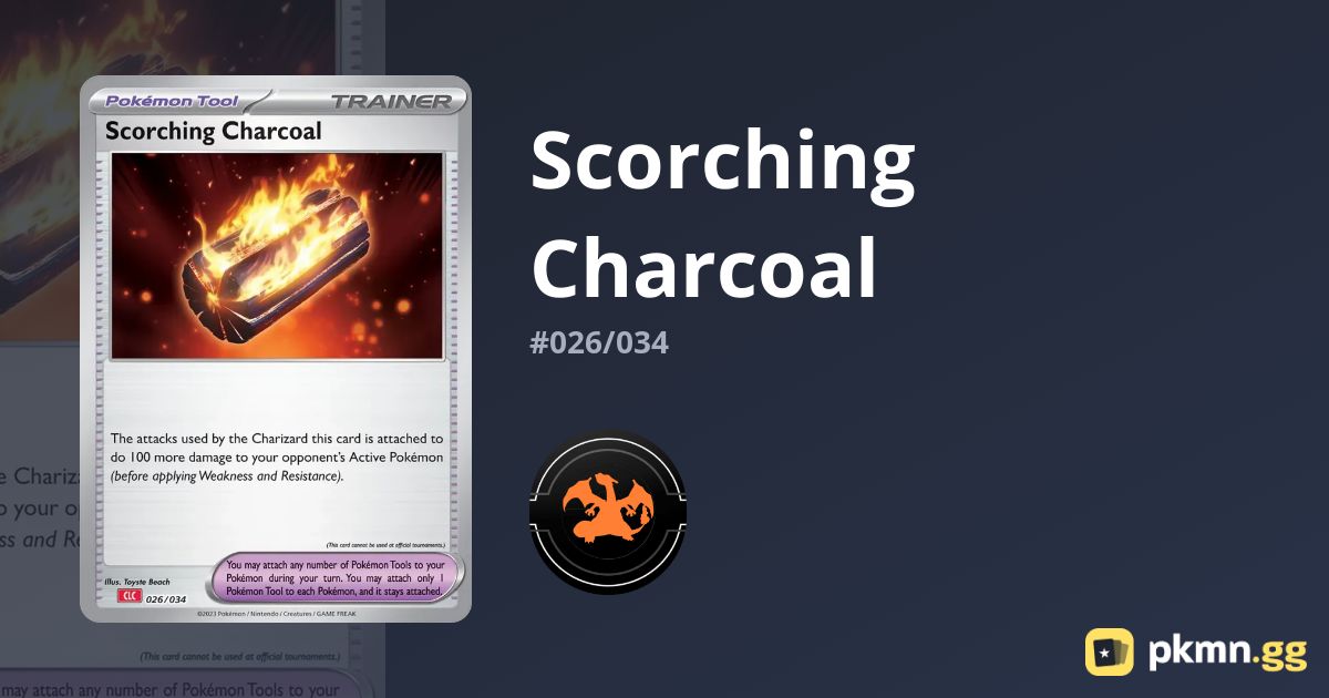 Scorching Charcoal #026/034 Pokémon TCG Classic - Charizard | pkmn.gg