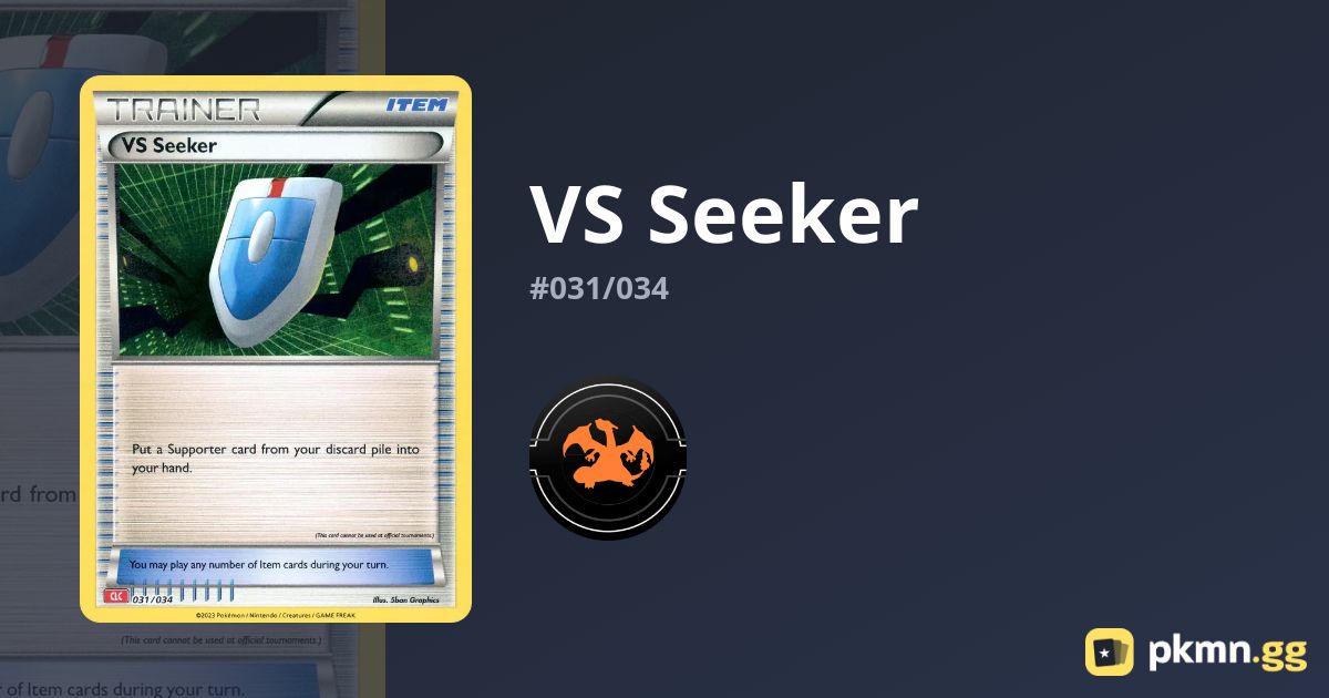 VS Seeker #031/034 Pokémon TCG Classic - Charizard | pkmn.gg