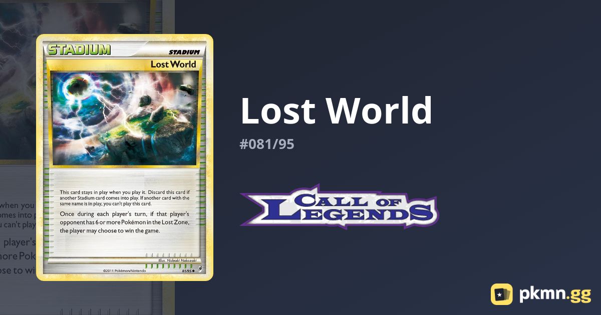 Lost World #081/95 Call of Legends | pkmn.gg