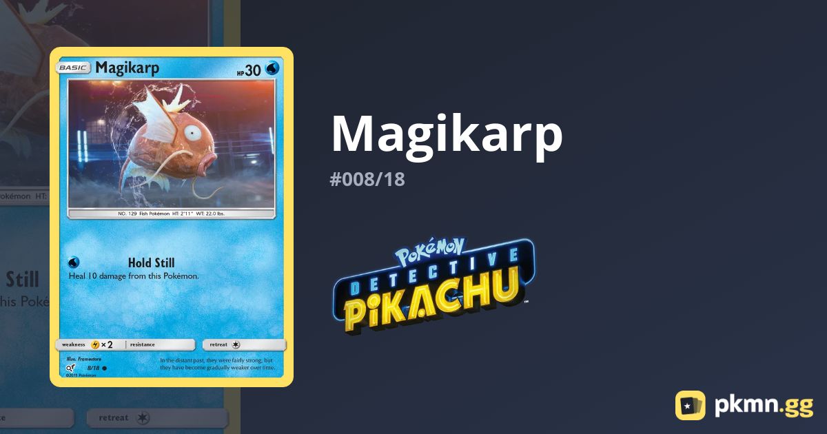 Magikarp #008/18 Detective Pikachu | pkmn.gg