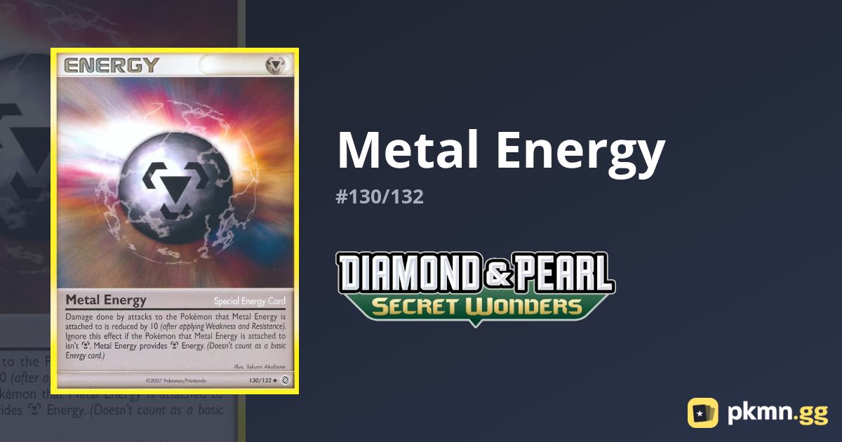 Metal Energy #130/132 Secret Wonders | pkmn.gg