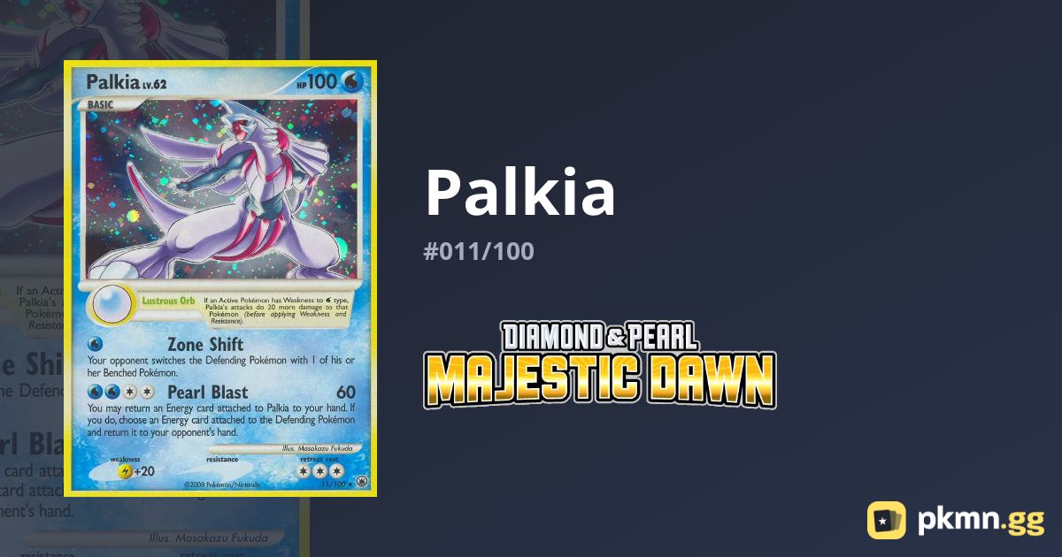 Palkia #011/100 Majestic Dawn | pkmn.gg