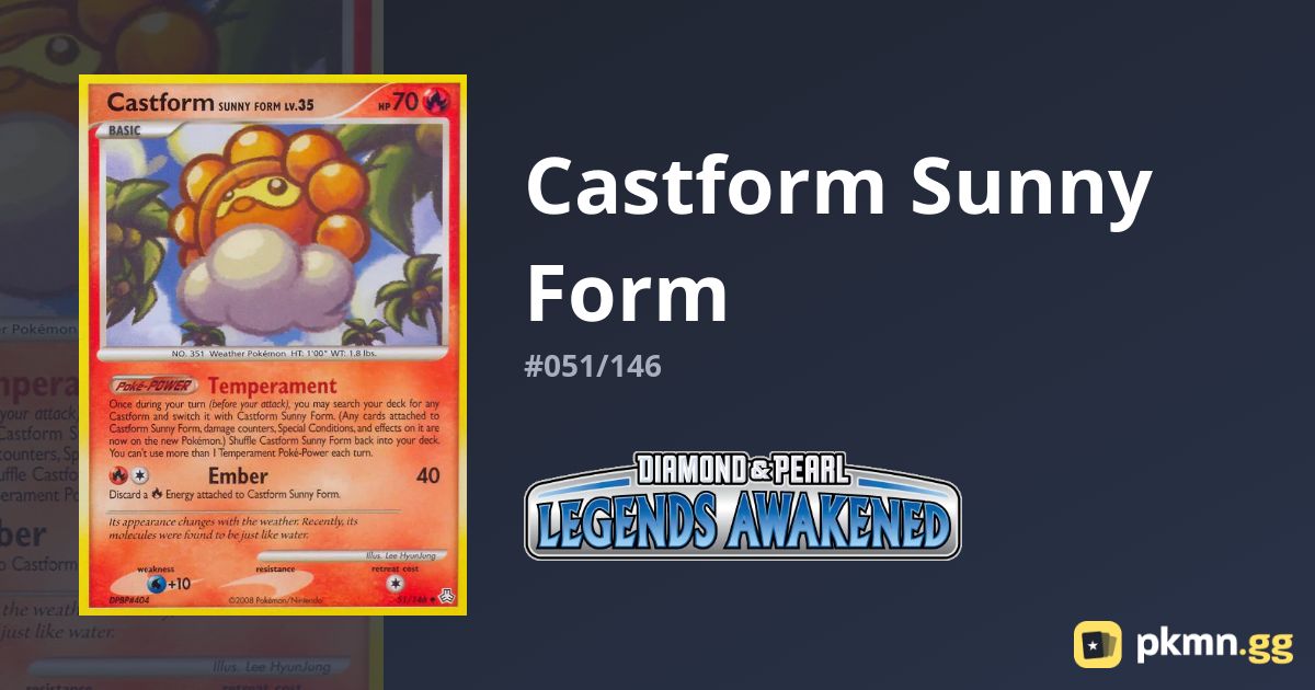Castform Sunny Form #051/146 Legends Awakened | pkmn.gg