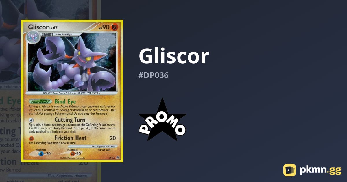 Gliscor DP036 DP Black Star Promos | pkmn.gg