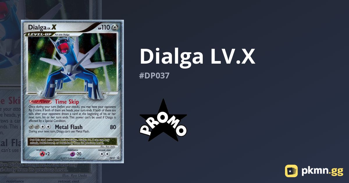 Dialga Lvx Dp037 Dp Black Star Promos Pkmngg