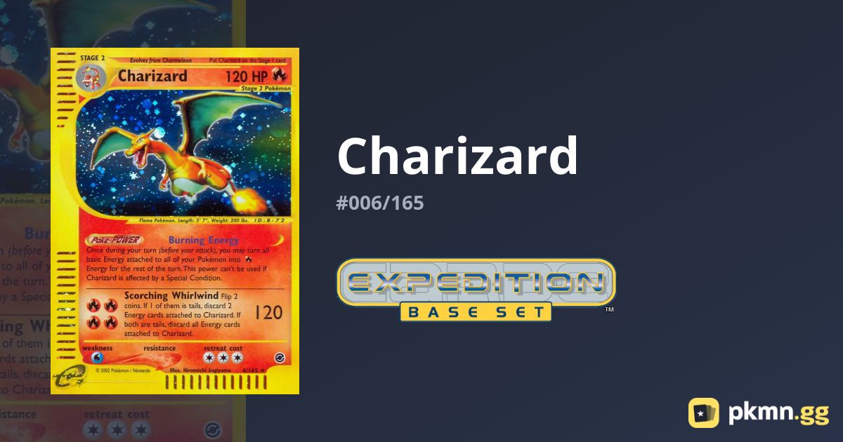 Charizard #006/165 Expedition Base Set | pkmn.gg