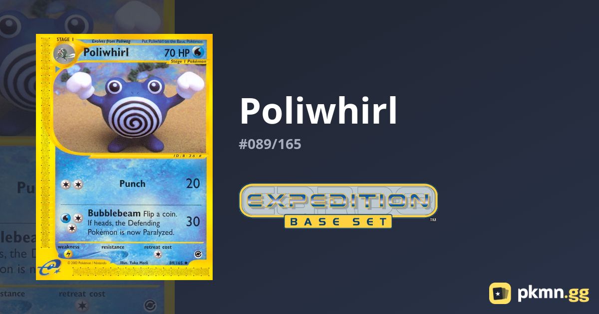 Poliwhirl #089/165 Expedition Base Set | pkmn.gg