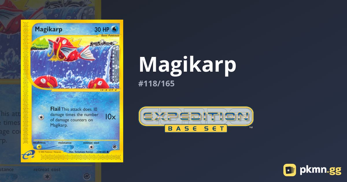 Magikarp #118/165 Expedition Base Set | pkmn.gg