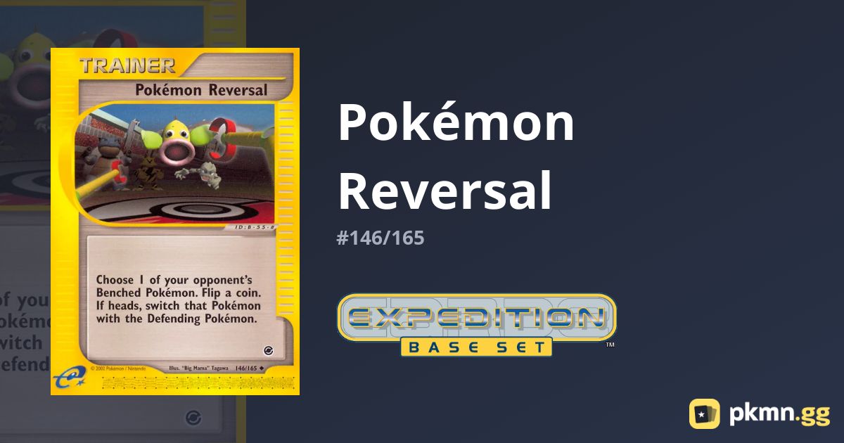 Pokémon Reversal #146/165 Expedition Base Set | pkmn.gg