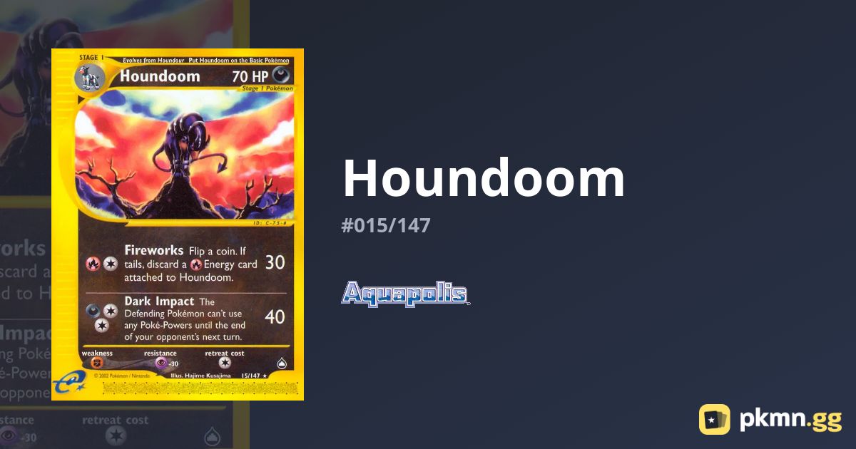 Houndoom #015/147 Aquapolis | pkmn.gg