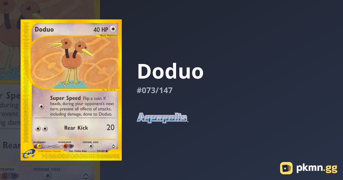 Doduo #073/147 Aquapolis | pkmn.gg
