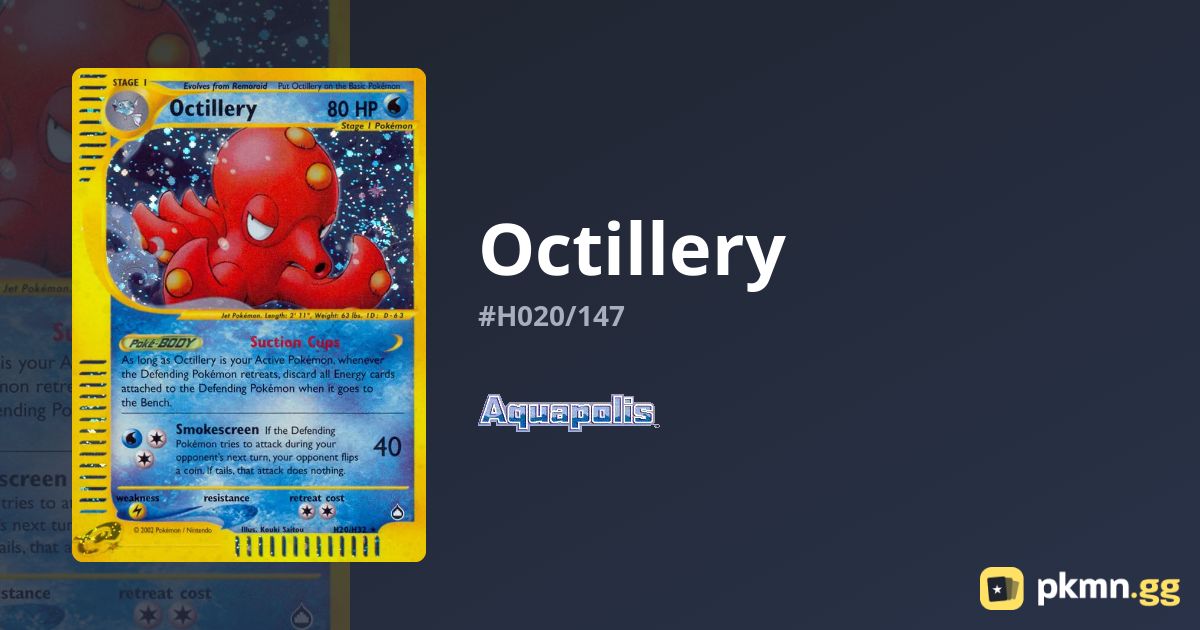 Octillery #H020/147 Aquapolis | pkmn.gg