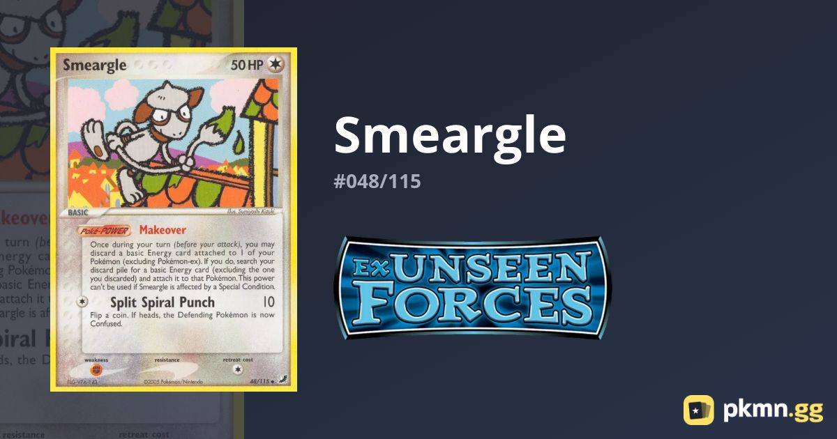 Smeargle #048/115 Unseen Forces | pkmn.gg