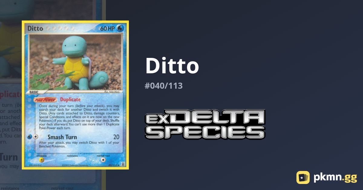 Ditto #040/113 Delta Species | pkmn.gg