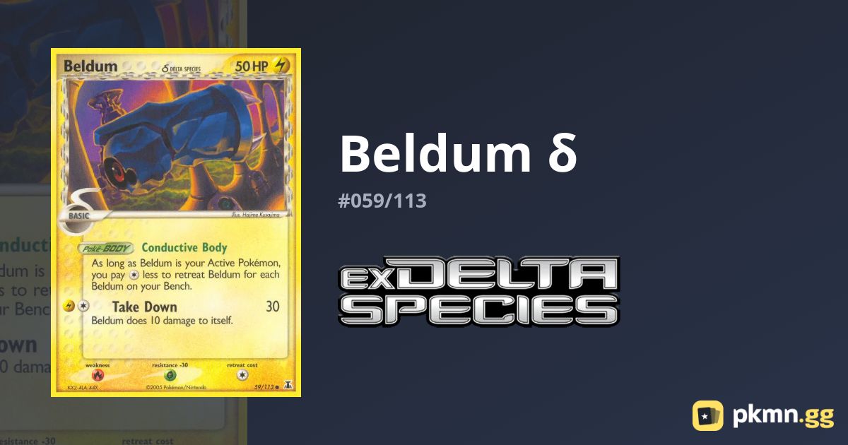 Beldum δ #059/113 Delta Species | pkmn.gg