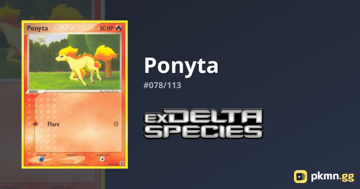 Ponyta #078/113 Delta Species | pkmn.gg