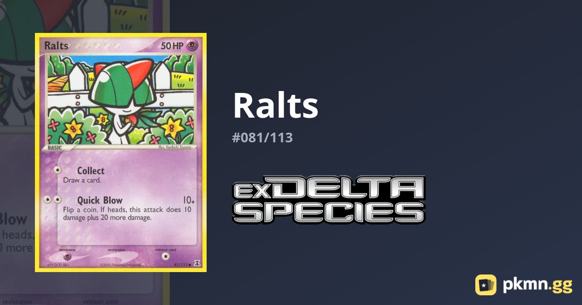 Ralts #081/113 Delta Species | pkmn.gg