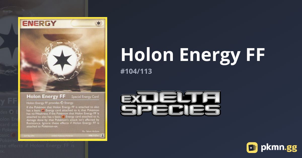 Holon Energy FF #104/113 Delta Species | pkmn.gg