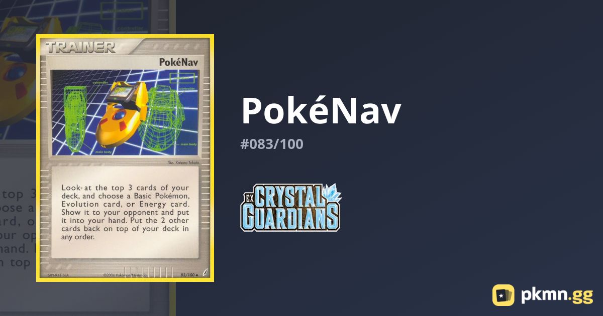 PokéNav #083/100 Crystal Guardians | pkmn.gg