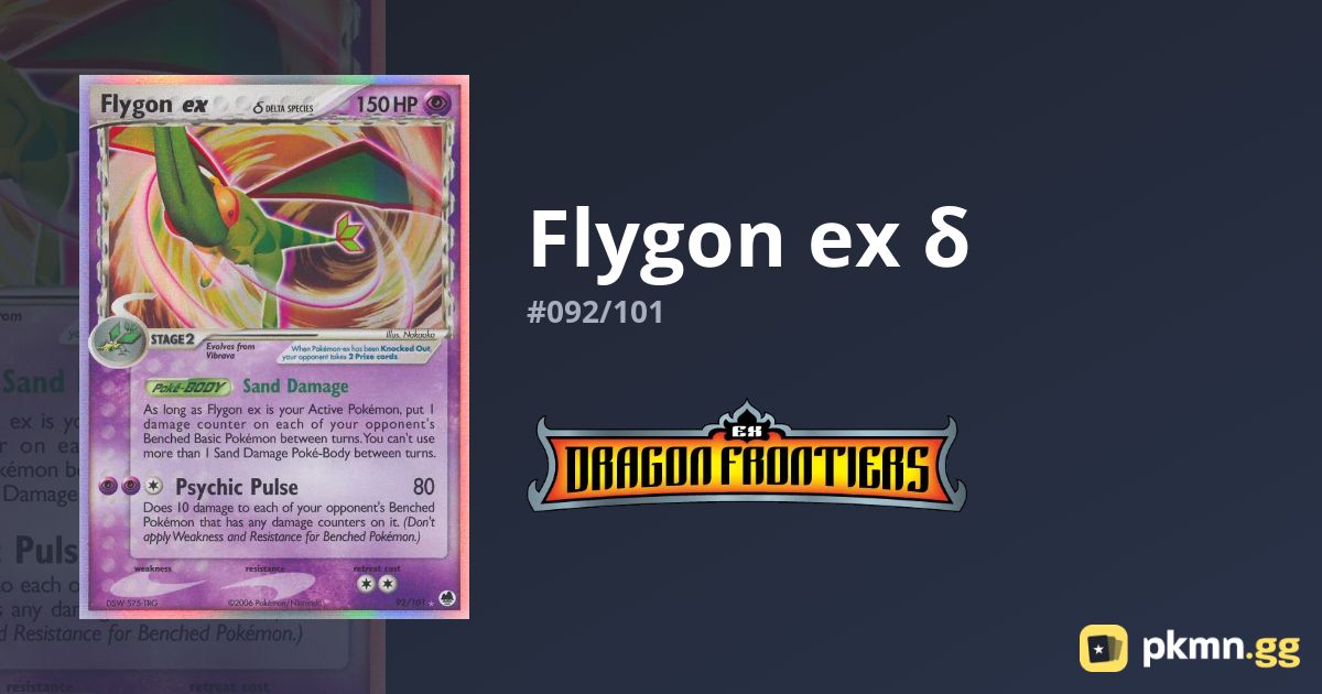 Flygon ex δ #092/101 Dragon Frontiers | pkmn.gg