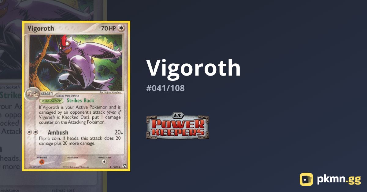 Vigoroth #041/108 Power Keepers | pkmn.gg