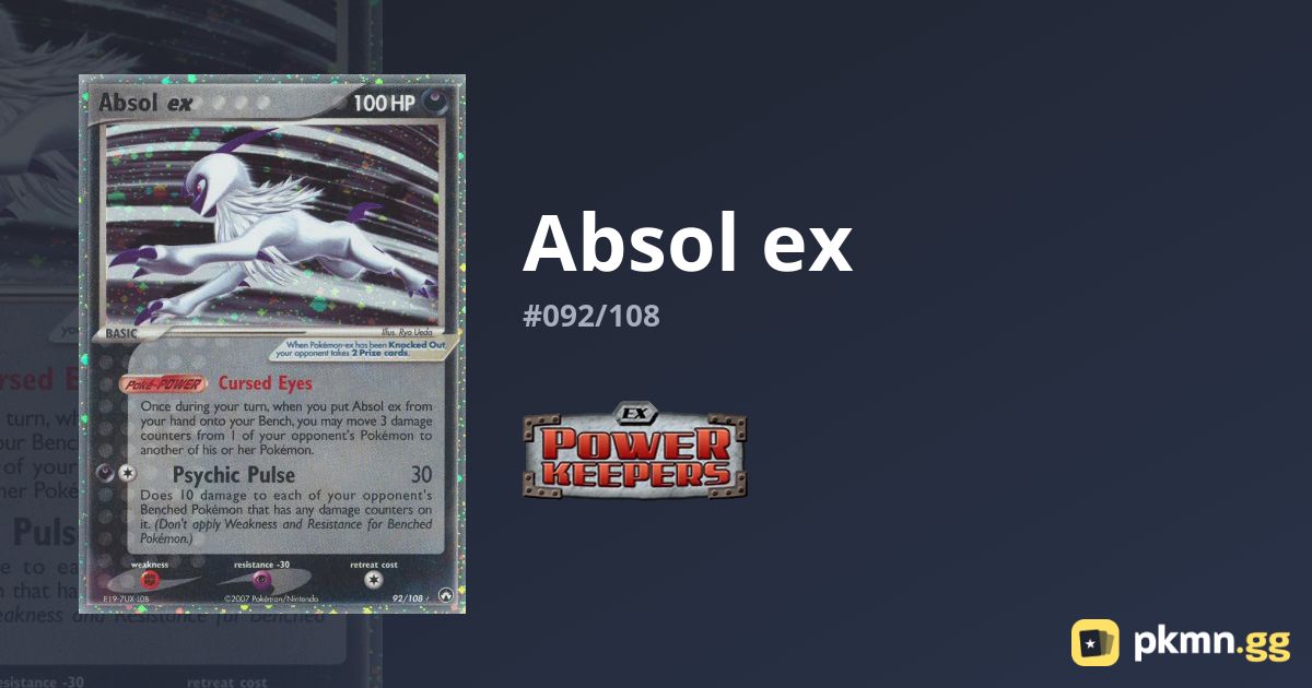 Absol ex #092/108 Power Keepers | pkmn.gg