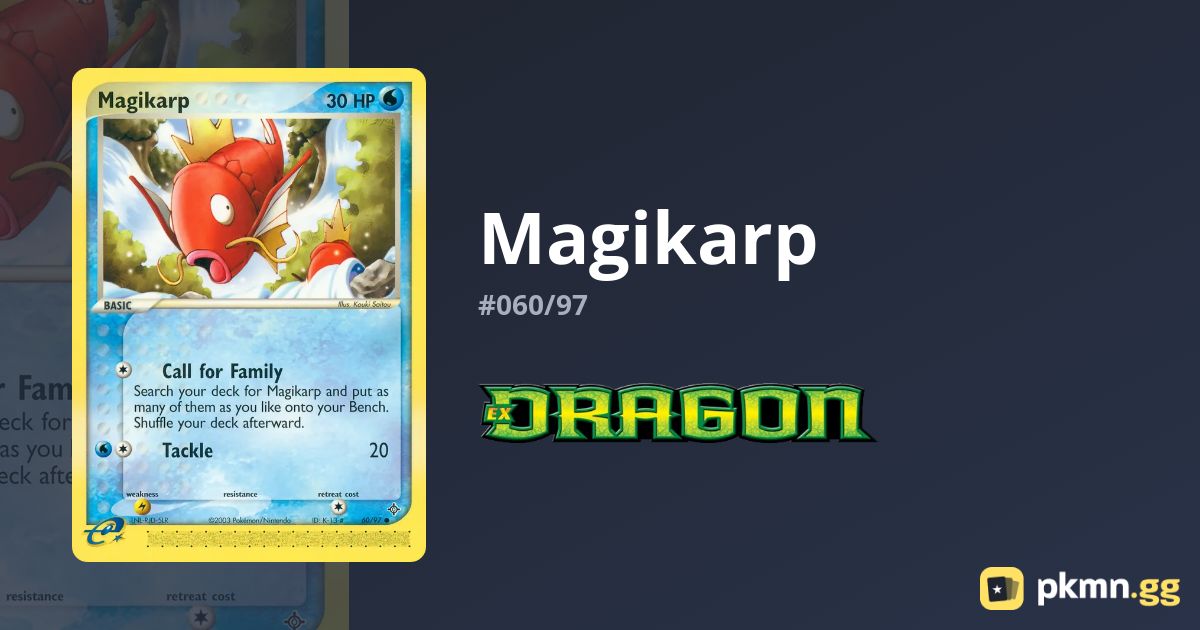 Magikarp #060/97 Dragon | pkmn.gg