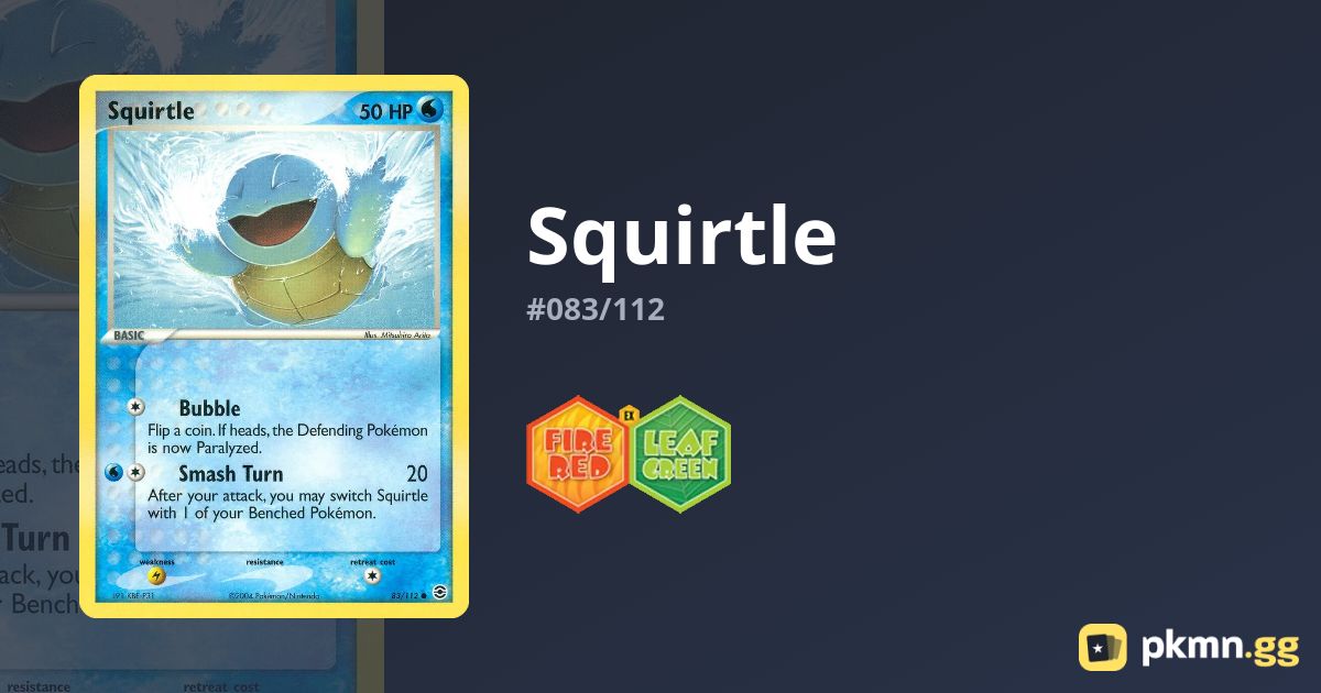 Squirtle #083/112 FireRed & LeafGreen | pkmn.gg