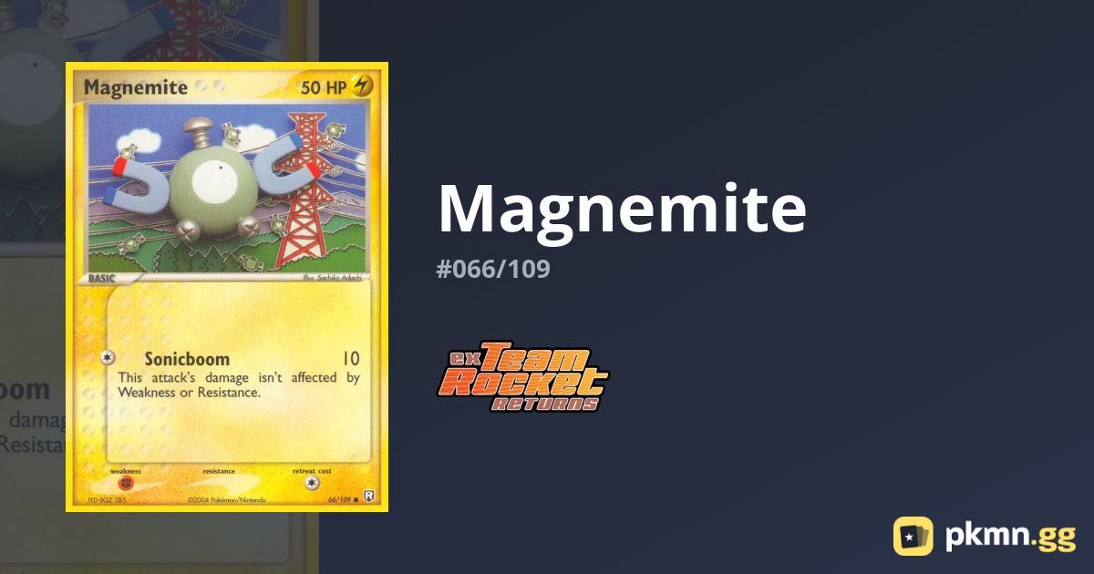 Magnemite #066/109 Team Rocket Returns | pkmn.gg