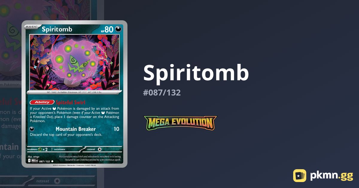 Spiritomb #087/132 Mega Evolution | pkmn.gg